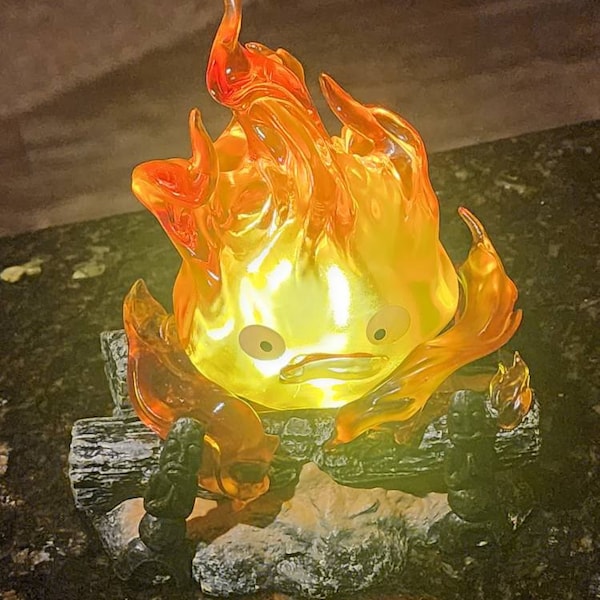Calcifer Anime Light Lamp Decor Desk Night Light - Etsy