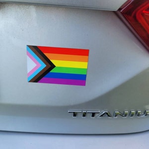 LGBTQ Pride Flag Static Cling Windows Mirrors Car Windows - Etsy