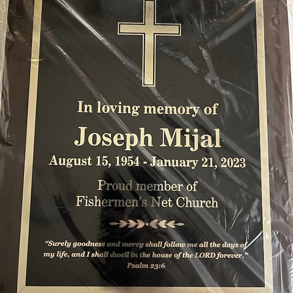 Personalized Church Award - Engraved Custom Religious Plaque - Etsy