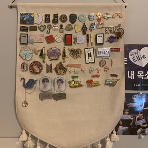 Decorative Pin Banner, Pin Banner With Tassels, Canvas Wall Hanging ...