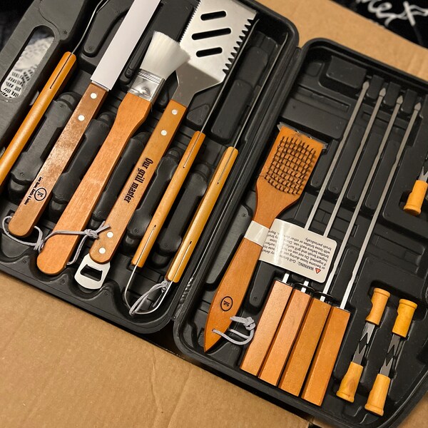 Personalized Grill Set - Grill Tools - Grilling Gifts - Grilling Set ...