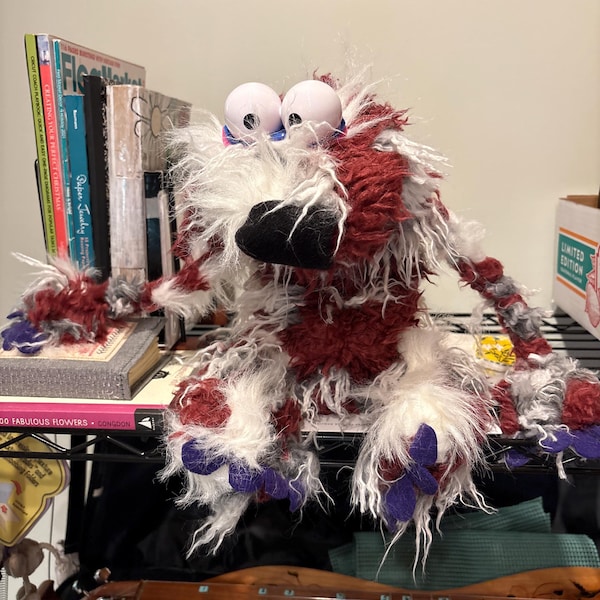 Green Shaggy Fuzz Pro Monster Hand Puppet - Etsy