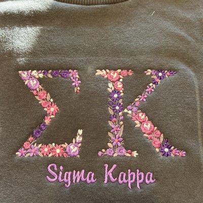 Machine Embroidery Design SMALL Floral Letter R Uppercase and Lowercase ...