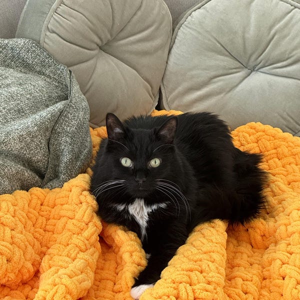 Puffy Blanket, Warm and Plush Blanket, Hand Knit Blanket, Bed Throw ...