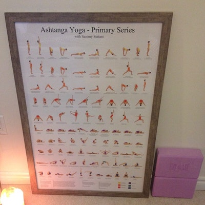 Digital Download Yoga Poses Poster 24x36 Yoga Chart Yoga Pose Poster Print Wall Art Yoga Poster ...