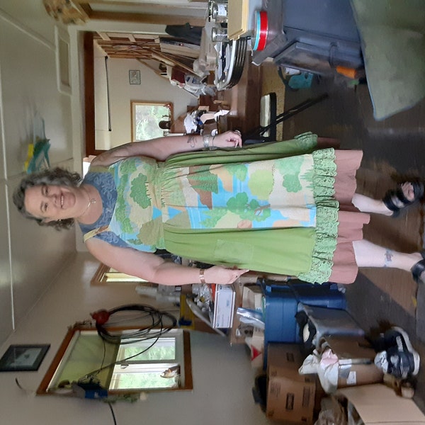 CUSTOM ORDER Made Just for You Earth Goddess Plus Size Hippie Dress ...