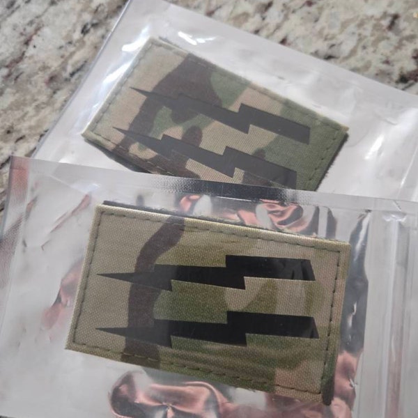 Union Jack Flag With Three Text Lines Custom Your Own Text Lasercut Patch Customized IR Combat ...