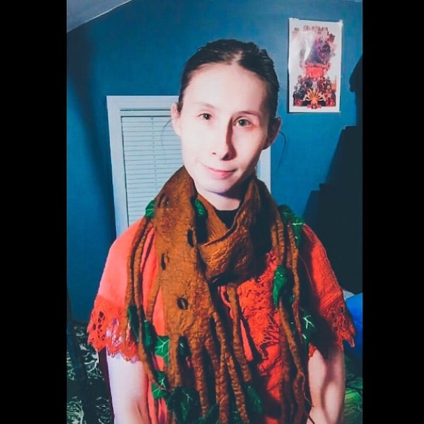 Hand Felted Ivy Leaf Scarf: Autumnal Wool, Fairy Boho Style - Etsy
