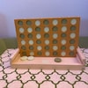 Wooden 4 in a Row Game- Aesthetic Board Games-neutral Coffee Table ...