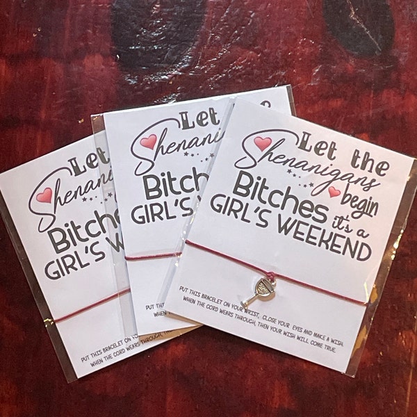 Shenanigans Girls Getaway Gift; Girls Trip; Custom Girls Weekend; Wish ...