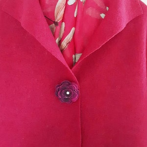 Tartan Rose Brooch in Anderson Tartan, Blue Tartan Brooch, Tartan ...