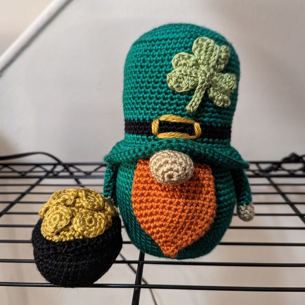 St Patrick Gnomes, Crochet Gnome Amigurumi Pattern, St. Patrick's Day ...