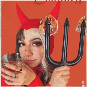 Black Latex Hat Vintage Bonnet Devil Hood Latex Hood - Etsy