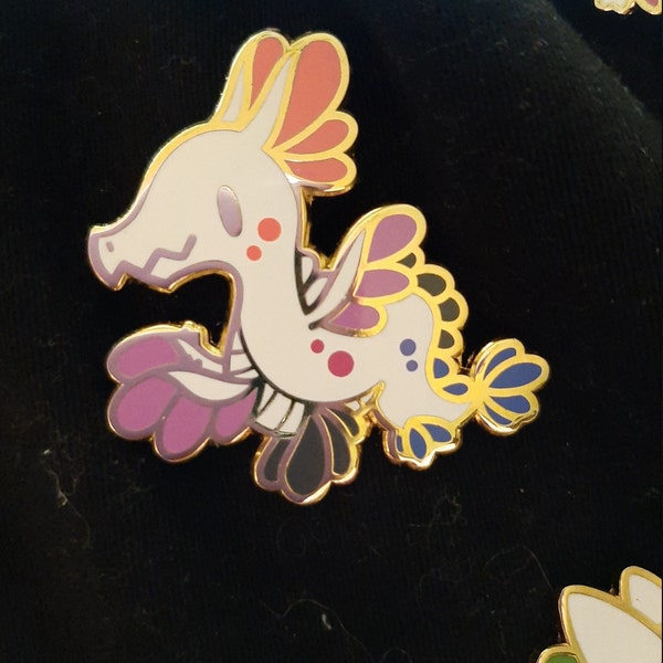 Genderfluid Pride Dragon Enamel Pin - Etsy