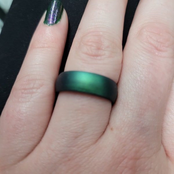 Knot Theory Enchanted Forest Silicone Ring for Couples - Breathable ...
