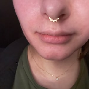 Minimalist Septum Ring, 6mm Snug Fit Septum Hoop, Gold Septum Hoop ...