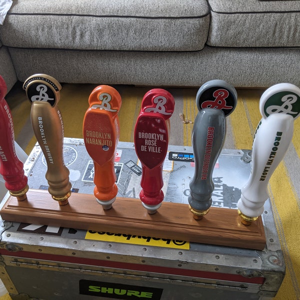 Handmade 6 Tap Handle Stand Base Display Holder Radiata Pine Wood High ...