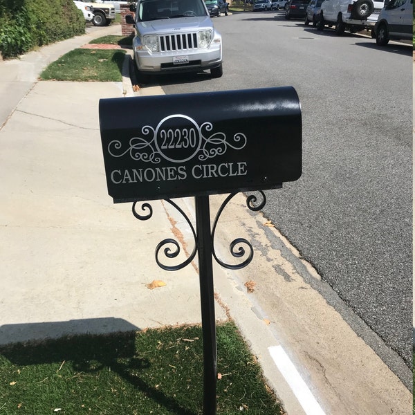 Mailbox Decal | Custom Mailbox Decal | Address Decal | House Number ...