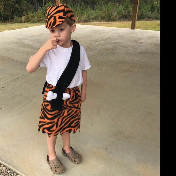 READY TO SHIP Pebbles Flintstones Child Halloween Costume Lime Top W ...