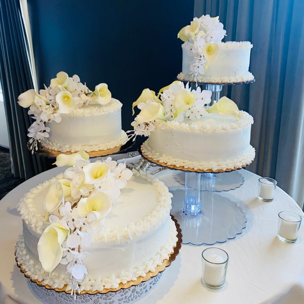 4 Tier - Wedding Cake Stand With White LED Lights - Etsy