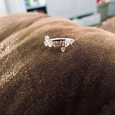 Custom Name Ring Stackable Name Ring Personalized Name - Etsy