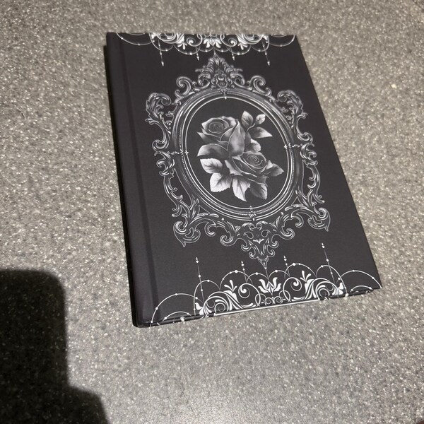 Red Rose Hardcover Gothic Journal | Dark Victorian Floral Goth Notebook ...