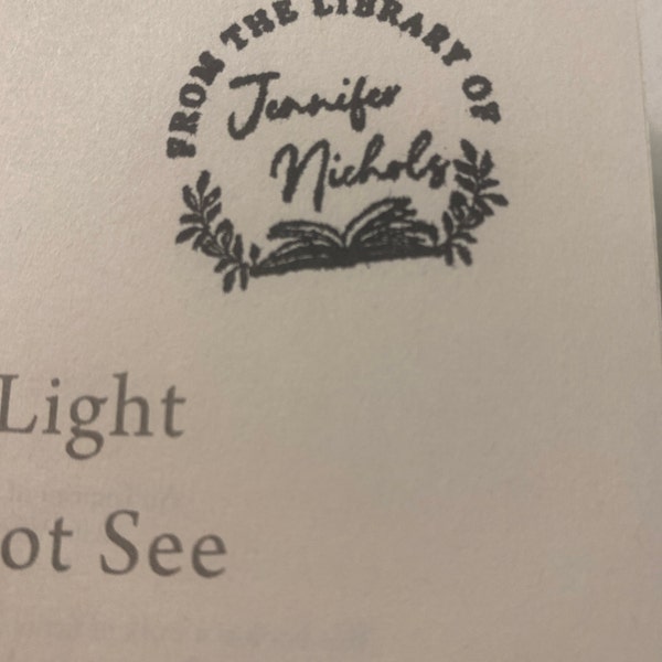 From the Library of Stamp, Library Stamp, Personalized Book Stamp ...