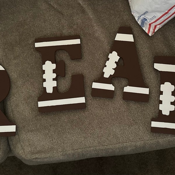 Sport Theme Letters, Wall Letters, Personalized Letters, Kids Decor ...
