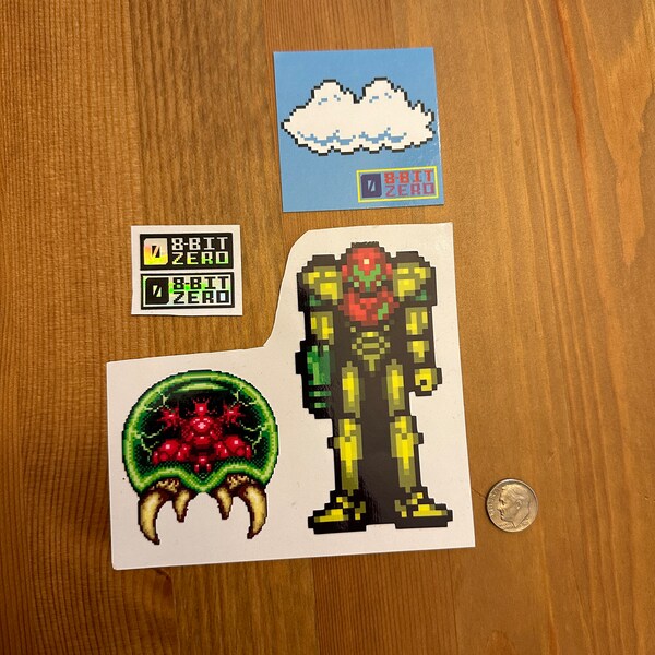 Yoshi Pixelated Sticker Pack // Video Game Stickers // Nintendo ...