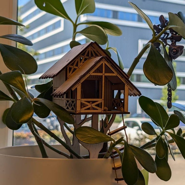 Plant Hut - Small DIY Miniature Tribal-inspired Plant Decor | Small ...