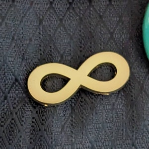 Mini Autistic Pride Infinity Gold Enamel Pin Brooch Autism ...
