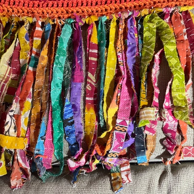 10-50 Yards Boho Tassels/ Sari Kantha Tassels/ Boho Strips/kantha ...