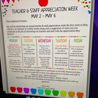 Editable Teacher Appreciation Staff Invitation Family Newsletter ...