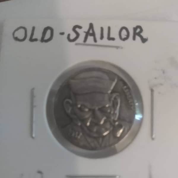 Hand Carved Skullhead Hobo Dollar Coin Authentic Currency - Etsy