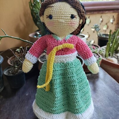 Crochet Korean Girl Pattern, Amigurumi Doll, HANA the Drummer, PDF ...