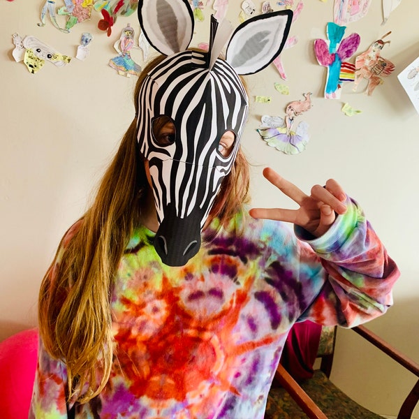 Parrot Mask Template DIY No Sew Mask Pattern. Instantly Make a Parrot ...