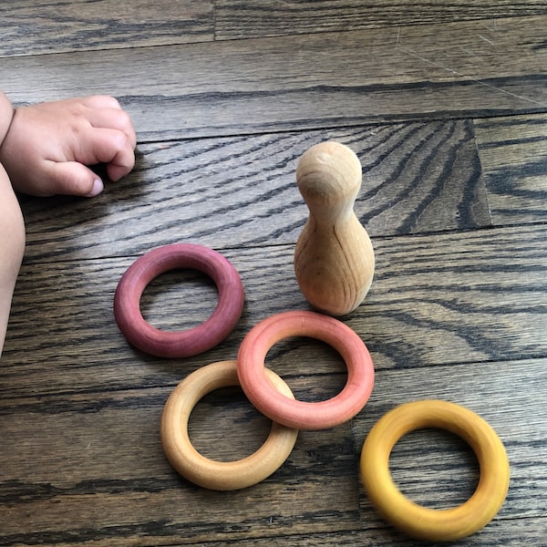 Wooden Bowling Pin Stacker (small) - Essential Montessori Learning Game ...