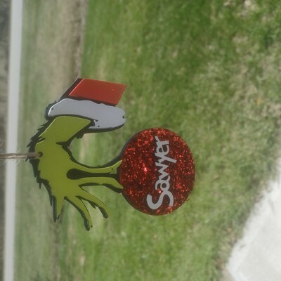 Grinch Hands Ornament, Grinch Ornament, Personalized Grinch, the Grinch ...