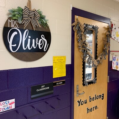 Teacher Door Teacher Door Sign Teacher Name Classroom - Etsy