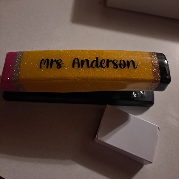 Personalized Stapler|teacher Stapler|pencil Stapler|glitter Stapler ...