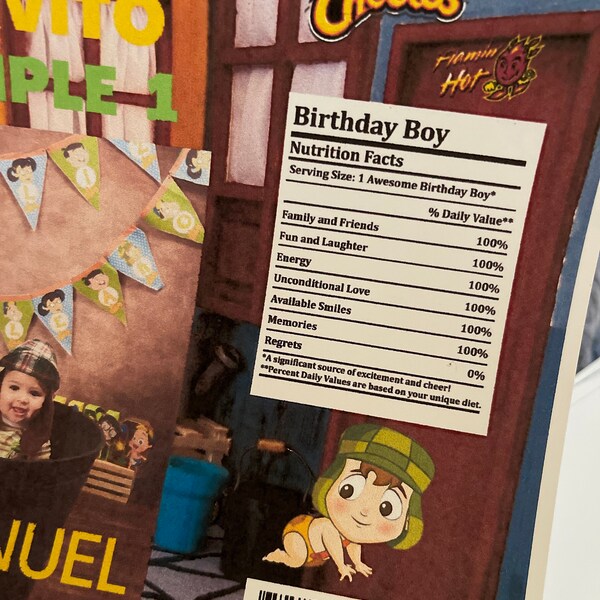 Gender Neutral Nutrition Facts Instant Download|label|printable|png ...