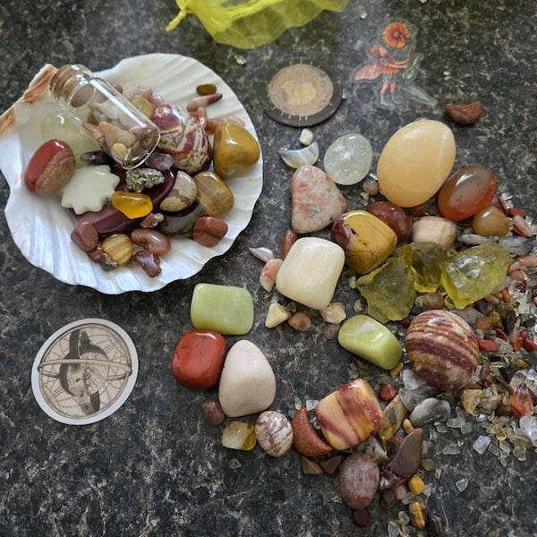 Full Moon Crystal Confetti Mystery Scoop Crystal Dip - Etsy