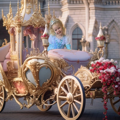 Pink Princess Castle Digital Backdrop Fairy Tale Princess Photography ...