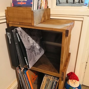 Vinyl Record/lp Stackable Wooden Crate for Great Looking Storage and ...