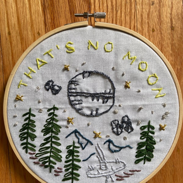 PDF PATTERN - Star Wars Death Star Embroidery - Etsy