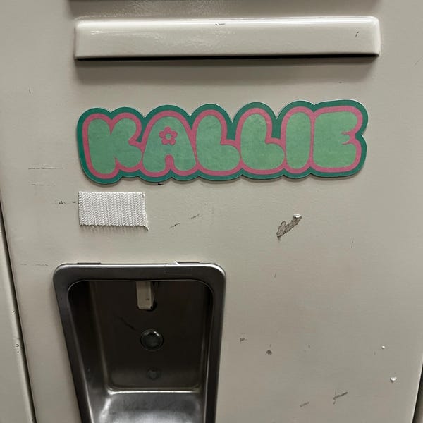 Custom Name Magnet for Locker Door Decor Magnetic Plate Personalized ...