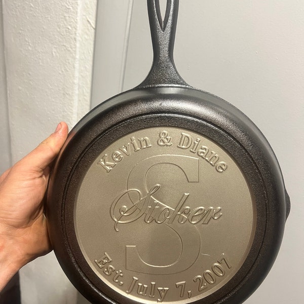Personalized/custom Cast Iron Skillet - Etsy
