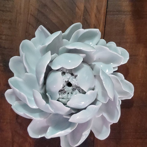 Hand Pinched Peony Flower Incense Holder,floral Incense Holder,flower ...