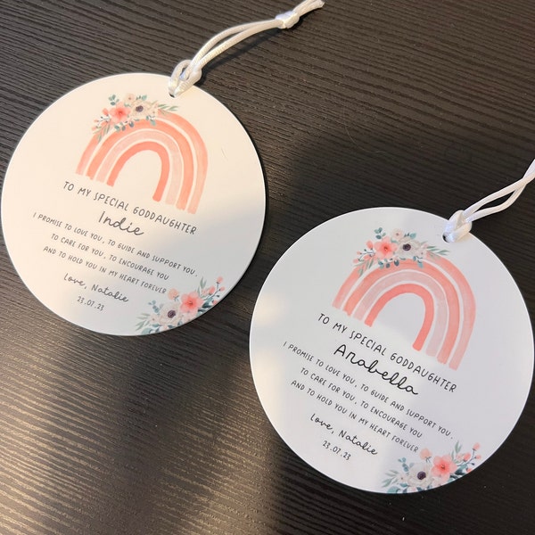 Personalised Goddaughter Gift | Christening Keepsake Plaque | Godparent ...