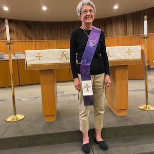 Green Pieced Stole Ordinary Time Liturgical Stole - Etsy